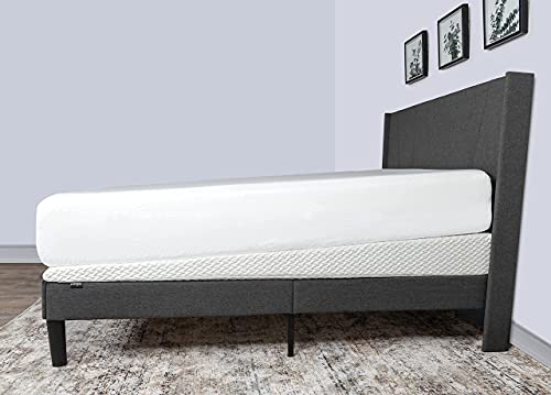 Milliard Bed Wedge Mattress Topper with Memory Foam Top, Incline Mattress Elevator Base, 7.5 Inch with Washable Cover (Queen)