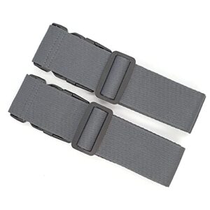 ONE K 2PCS Topper/Memory Foam Mattress Packing Straps for Moving or Storage (60" x 2", Dark Grey)