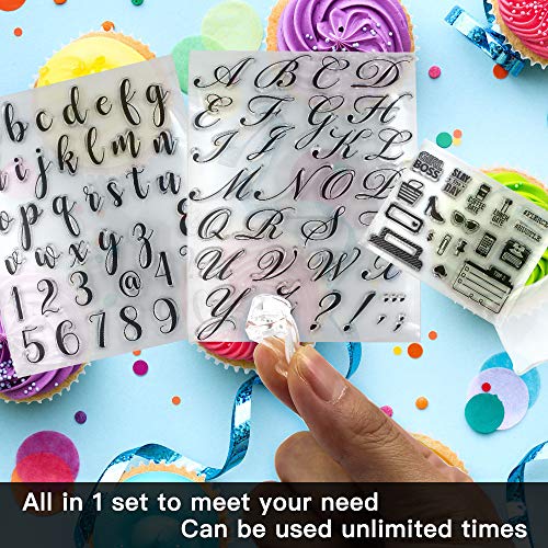 4PCs Alphabet Cake Stamp Tools, Alphabet & Numbers Fondant Cake Mold, DIY Cookie Stamp High Heel Sunglasses Fondant Molds for Fondant Biscuit Cake Cookie Mold Baking Tool