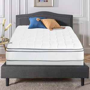 nutan 10-inch medium plush " eurotop innerspring mattress and 8-inch wood boxspring/foundation set queen