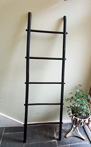 MGP Bamboo Ladder Rack 5' Black Stain Finished