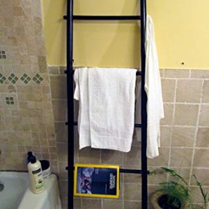 MGP Bamboo Ladder Rack 5' Black Stain Finished