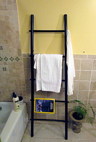 MGP Bamboo Ladder Rack 5' Black Stain Finished