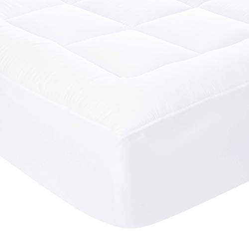 Amazon Basics Down-Alternative Mattress Topper Pad with Cotton Shell - Queen