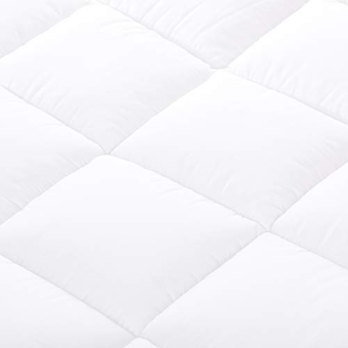 Amazon Basics Down-Alternative Mattress Topper Pad with Cotton Shell - Queen