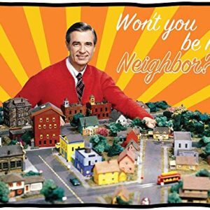 Mister Roger's Neighborhood Wont You Be My Neighbor Fleece Blanket