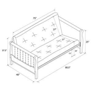 DHP 8 Inch Independently Encased Coil Mattress, Oatmeal Linen