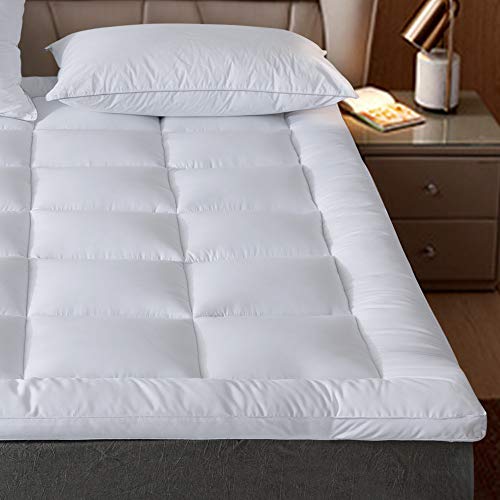 Naluka Pillow Top Mattress Topper Full Down Alternative Cooling Mattress Pad 2inch Thick Pillowtop Mattress Cover