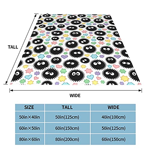 Soot Sprites & Candies Ultra-Soft Micro Fleece Blanket for Couch/Living Room/Warm Winter Cozy Plush Throw Blankets for Adults Or Kids 60"x50"