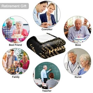 Retirement Gifts For Men-Retirement Gifts-Best Retirement Gifts For Men-Best Retirement Gifts-Happy Retirement Gifts For Men 2023 -Throw Blanket For Retiree Coworker Doctor Teacher Friends 60"x 50"