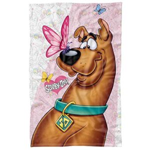 logovision scooby doo butterfly fleece blanket 36" x 58",butterfly