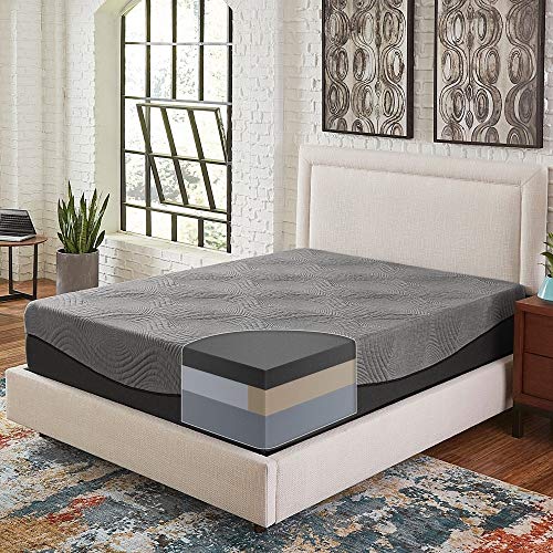 Slumber Solutions Active 10-inch Charcoal Memory Foam Mattress California King