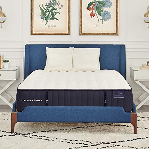 Stearns & Foster Lux Estate 14.5" Cassatt Luxury Plush Tight Top Mattress, 5-Inch Foundation, Queen, Hand Built in The USA