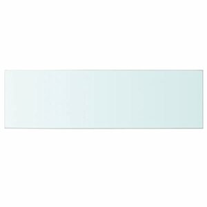 Queen.Y Glass Shelf, Tempered Glass Panel - 39.4 L x 11.8 W x 3/10 Inch - Load Capacity 33 Lbs, Clear