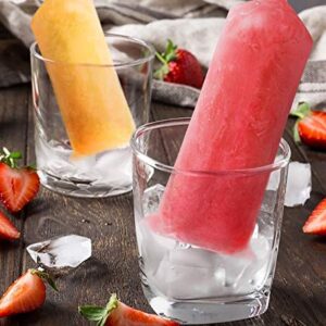 200 Pcs Ice Pop Bags, Disposable Popsicle Bags for Adults Kids, Plastic Ice Candy Bags with Funnel for Making Ice Pop, Yogurt, Ice Candy(2.4 x 11.8 In)