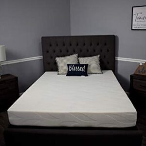 American Mattress Company 8" Graphite Infused Memory Foam-Sleeps Cooler-100% Made in The USA-Medium Firm (Queen)