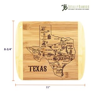 Totally Bamboo A Slice of Life Texas State Serving and Cutting Board, 11" x 8.75"