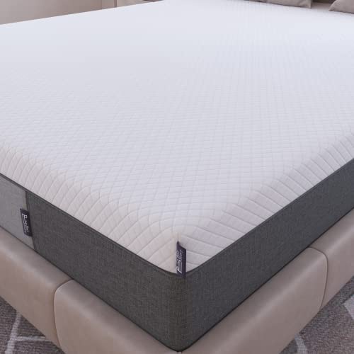 BedStory 3 Inch Memory Foam Mattress Topper Queen Size, Gel Infused High-Density Firm Memory Foam Bed Topper for Back Pain Relief, Provides Extra Comfort, Skin-Friendly Cover, CertiPUR-US Certified