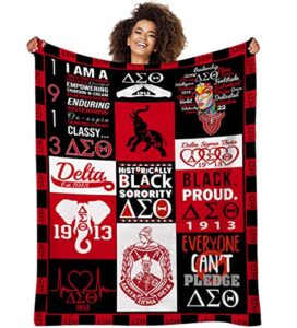 sorority gifts for women blanket, sorority blanket 60''x50'' positive throw blanket birthday gifts for women sisters girls