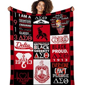 Sorority Gifts for Women Blanket, Sorority Blanket 60''x50'' Positive Throw Blanket Birthday Gifts for Women Sisters Girls