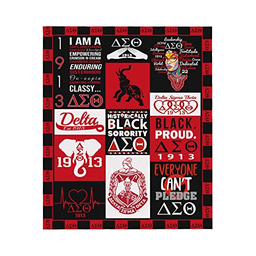 Sorority Gifts for Women Blanket, Sorority Blanket 60''x50'' Positive Throw Blanket Birthday Gifts for Women Sisters Girls