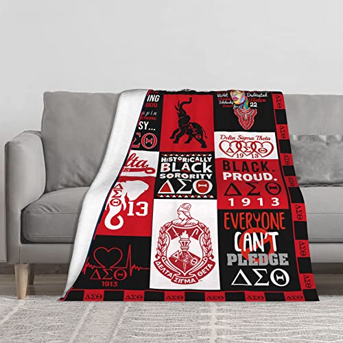 Sorority Gifts for Women Blanket, Sorority Blanket 60''x50'' Positive Throw Blanket Birthday Gifts for Women Sisters Girls