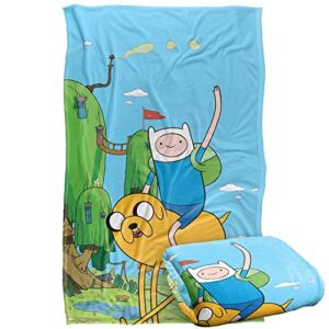 adventure time best bros silky touch super soft throw blanket 36" x 58"