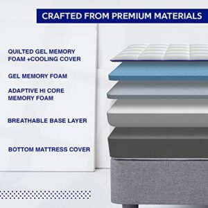 Nectar Twin Mattress 2 Pillows Included - Gel Memory Foam Mattress - CertiPUR-US Certified Foams - 180 Night Home Trial - Forever Warranty