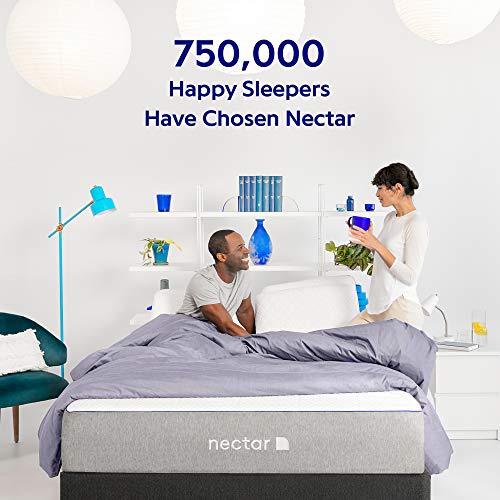 Nectar Twin Mattress 2 Pillows Included - Gel Memory Foam Mattress - CertiPUR-US Certified Foams - 180 Night Home Trial - Forever Warranty