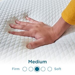 Tempur-Pedic TEMPUR-Adapt + Cooling 3-Inch Queen Mattress Topper Medium Luxury Premium Foam, Washable Cover, Medium Cooling Topper,White