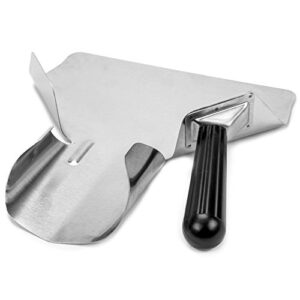 Stainless Steel Popcorn Scoop – Easy Fill Tool for Bags & Boxes, Great Utility Serving Scooper for Snacks, Desserts, Ice, & Dry Goods by Back of House Ltd.