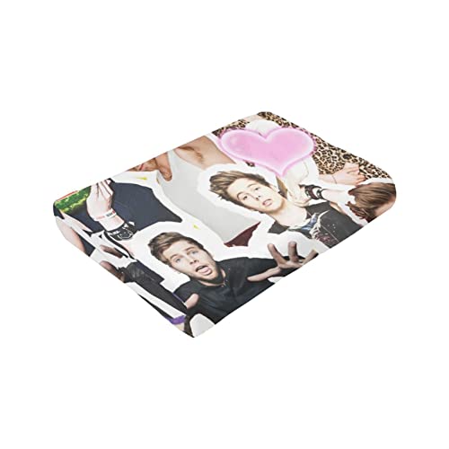 Blanket Luke Hemmings Soft and Comfortable Warm Fleece Blanket for Sofa,Office Bed car Camp Couch Cozy Plush Throw Blankets Beach Blankets