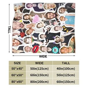 Blanket Luke Hemmings Soft and Comfortable Warm Fleece Blanket for Sofa,Office Bed car Camp Couch Cozy Plush Throw Blankets Beach Blankets