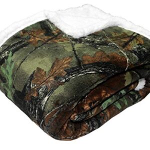 TrailCrest Soft Touch Reversible Camo Throw Blanket - 50" X 60" - Camo