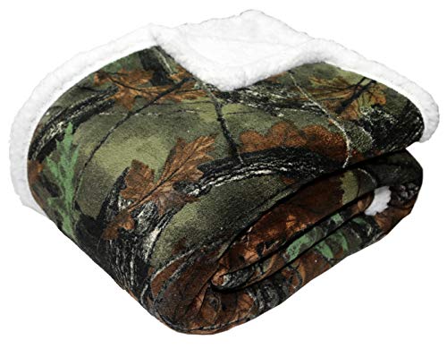 TrailCrest Soft Touch Reversible Camo Throw Blanket - 50" X 60" - Camo