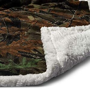 TrailCrest Soft Touch Reversible Camo Throw Blanket - 50" X 60" - Camo