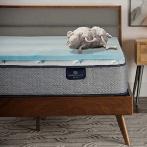 serta comfort cool 1.5-in gel memory foam mattress topper, queen