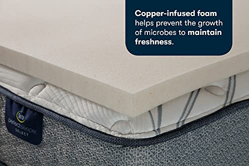 Serta CopperGel 2-in Memory Foam Mattress Topper, Queen