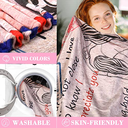 Inneroam Gifts for Mom, Mothers Birthday Gifts Blanket 50 * 60 inch Basket for Mom Self Care Women Gift Box to My Mom from Daughter Son Includes Bracelets Eye Mask Makeup Bag Mirror Jewelry Plate