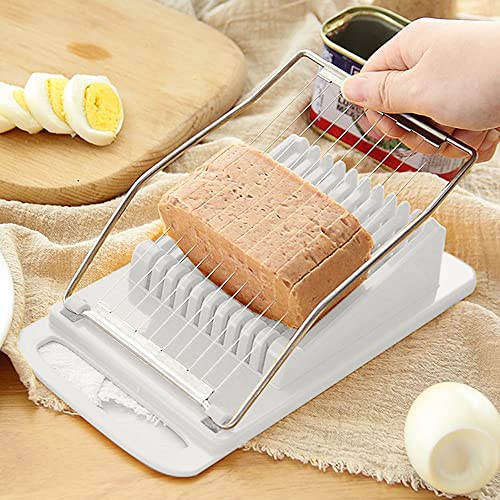 2 Pcs Musubi Mold Musubi Maker Kit and 1 Pc Slicer Luncheon Meat Hot Dog Slicer Musubi Press Sushi Rice Mold for Kitchen, Restaurant, Home