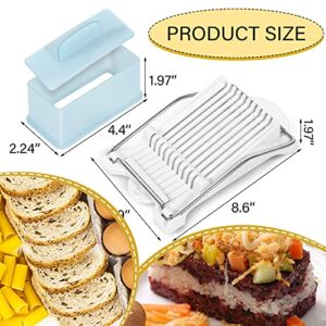 2 Pcs Musubi Mold Musubi Maker Kit and 1 Pc Slicer Luncheon Meat Hot Dog Slicer Musubi Press Sushi Rice Mold for Kitchen, Restaurant, Home