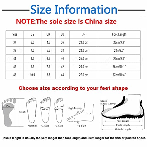 Adjustable Slide Sandals Women Female Four Seasons Household Indoor Couple Household Chinese Floral Printing Sandals (Sky Blue, 8.5)