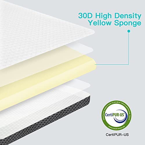 CHUVIAN Twin Size Mattress Topper Egg Crate, Memory Foam Mattress Toppers 2 Inch Extra Thick & Soft for Deep Sleep, CertiPUR-US Certified