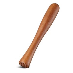 kitessensu wooden muddler, durable wood ice crusher muddler for cocktails, excellent choice for mojitos, caipirinhas, fruits, herbs, spices based drinks