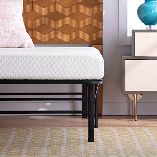 Linenspa 5 Inch Gel Memory Foam Mattress with Linenspa 14 Inch Folding Platform Bed Frame - Twin