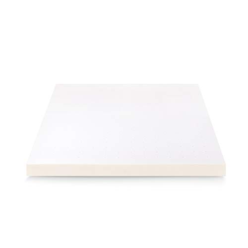 Best Price Mattress 4 Inch Ventilated Memory Foam Mattress Topper, CertiPUR-US Certified, Queen