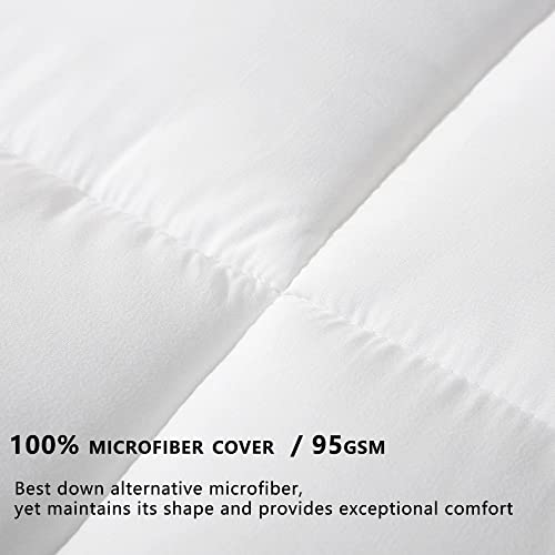 ANALIN Mattress Topper Twin XL Pillowtop Bed Topper Cooling Mattress Pad with Anchor Bands- Extra Thick 2inch