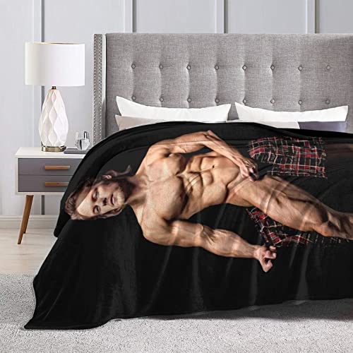 Sam Heughan Ultra-Soft Micro Fleece Throw Blanket Warm Comfortable Versatile Blanket for Sofa and Travel