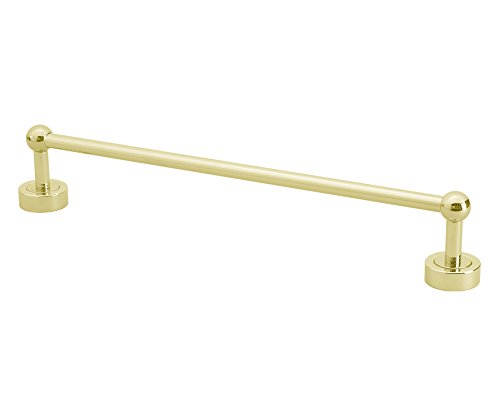 Westbrass 2651-01 24 Inch Towel Bar, Polished Brass