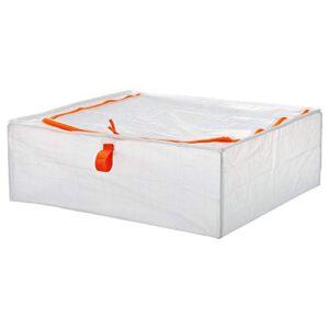 storage case, white, 55x49x19 cm (22x19x7"). for underbed storage, shelves, wardrobes, hang to wall simply. parkla ikea.